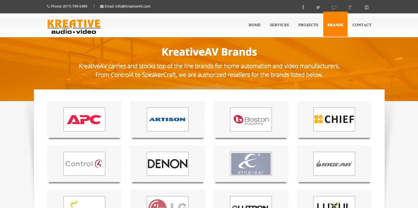 Brands that Kreative Audio & Video Carries